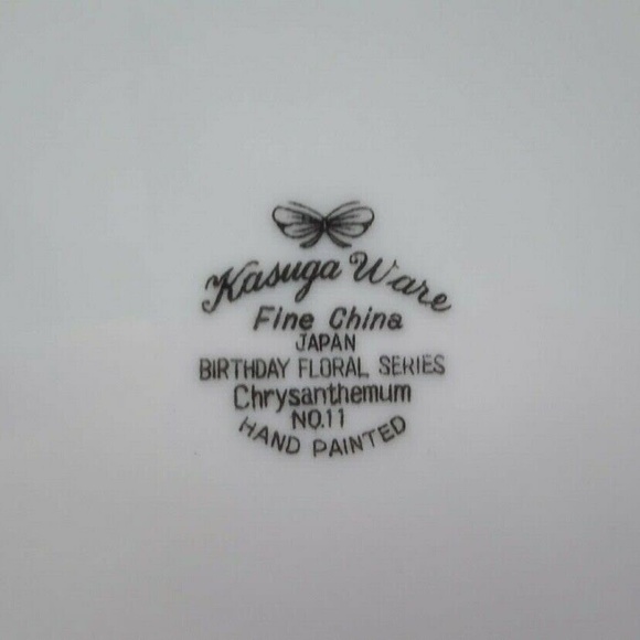 Kasuga Ware | Dining | Vintage Kasuga Ware Birthday Floral Series Hand ...